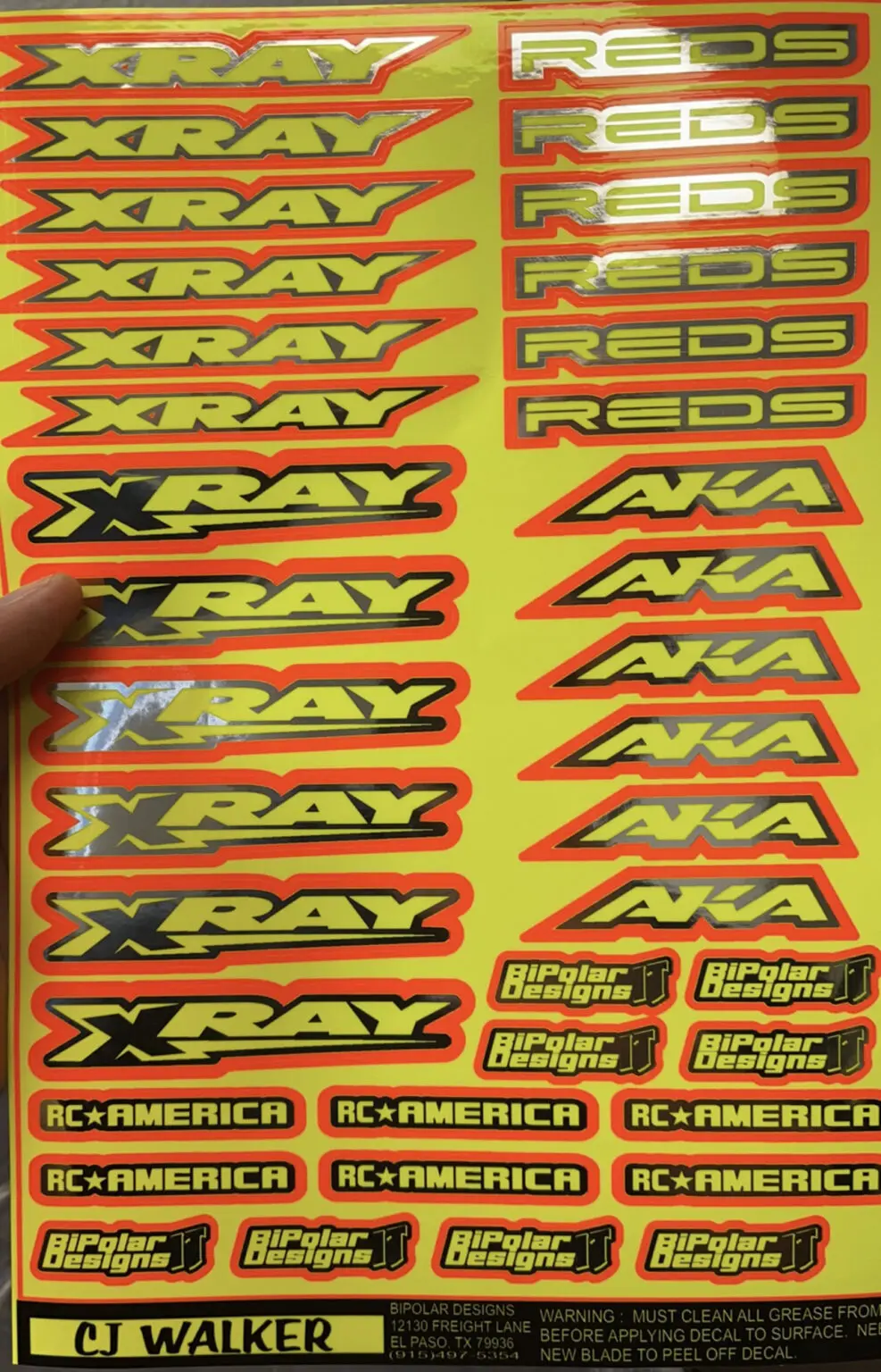 PRO CUSTOM R/C STICKERS - Bipolar Designs PRO CUSTOM R/C STICKERS - Bipolar Designs